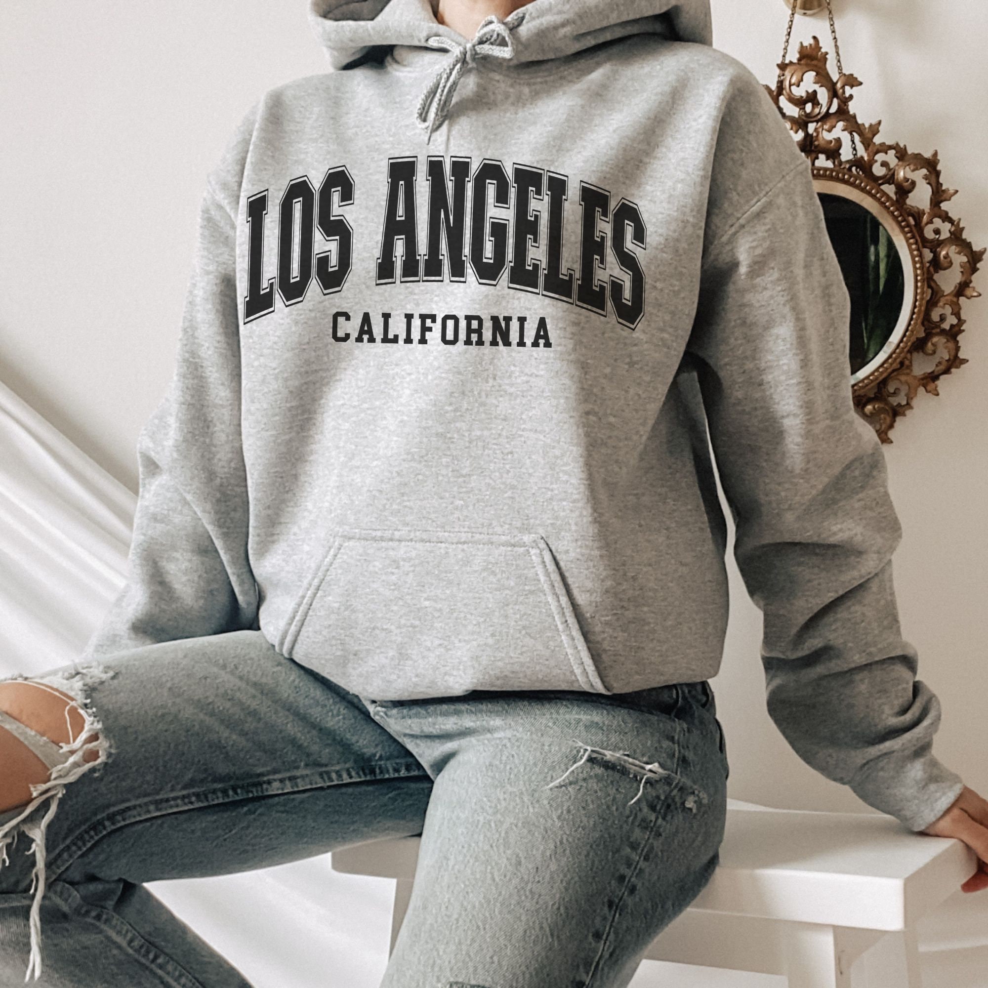 Los Angeles Hoodie Unisex Los Angeles Sweatshirt LA Hoodie - Etsy