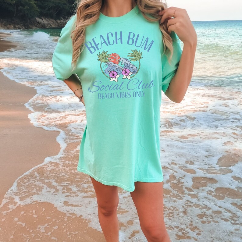 Preppy Beachy Surf Shirt Coconut Girt Tshirt Cute Social Club Summer ...