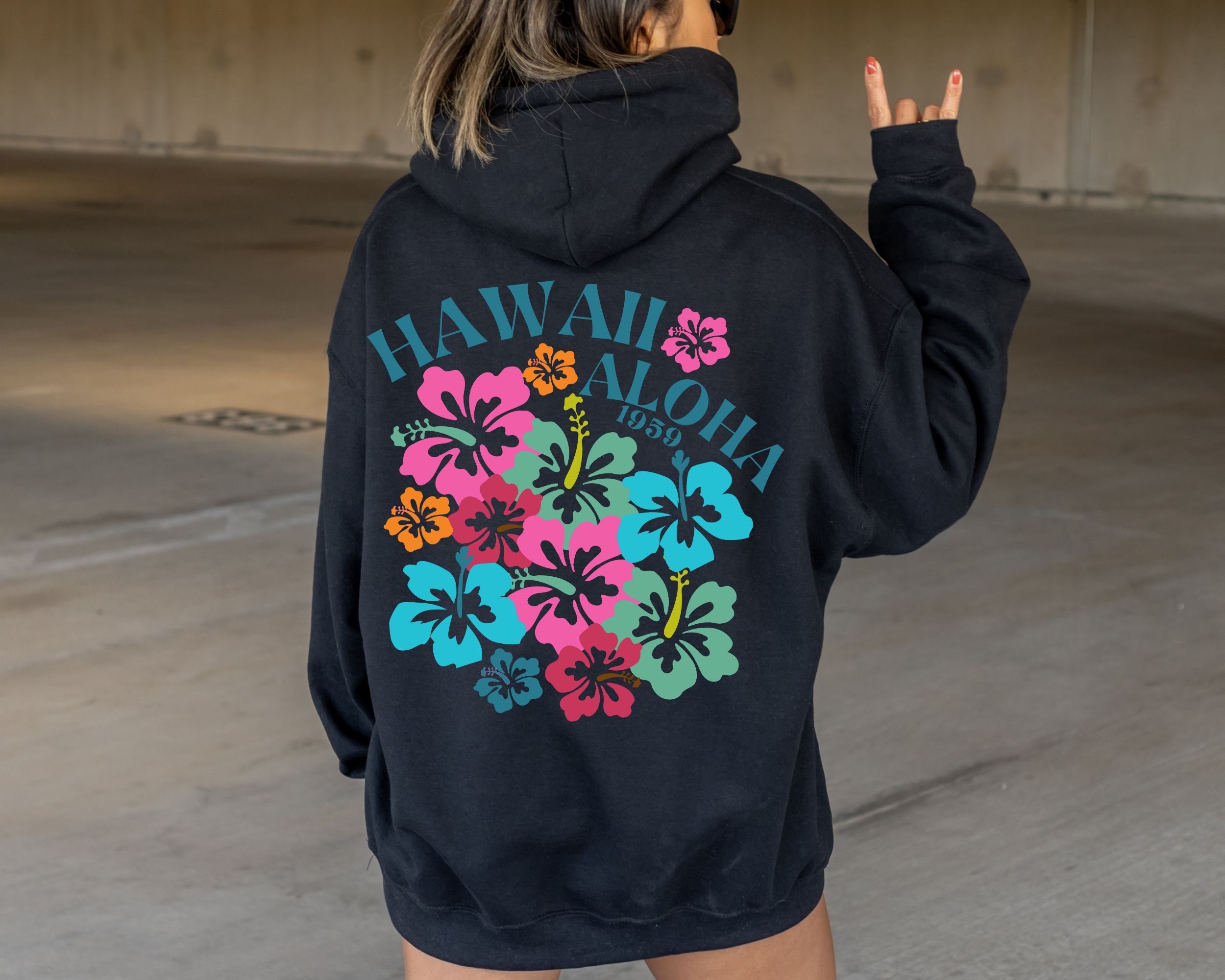 Hawaii Hoodie Aesthetic, Hawaii Sweatshirt, Hibiscus Sweatshirt ...