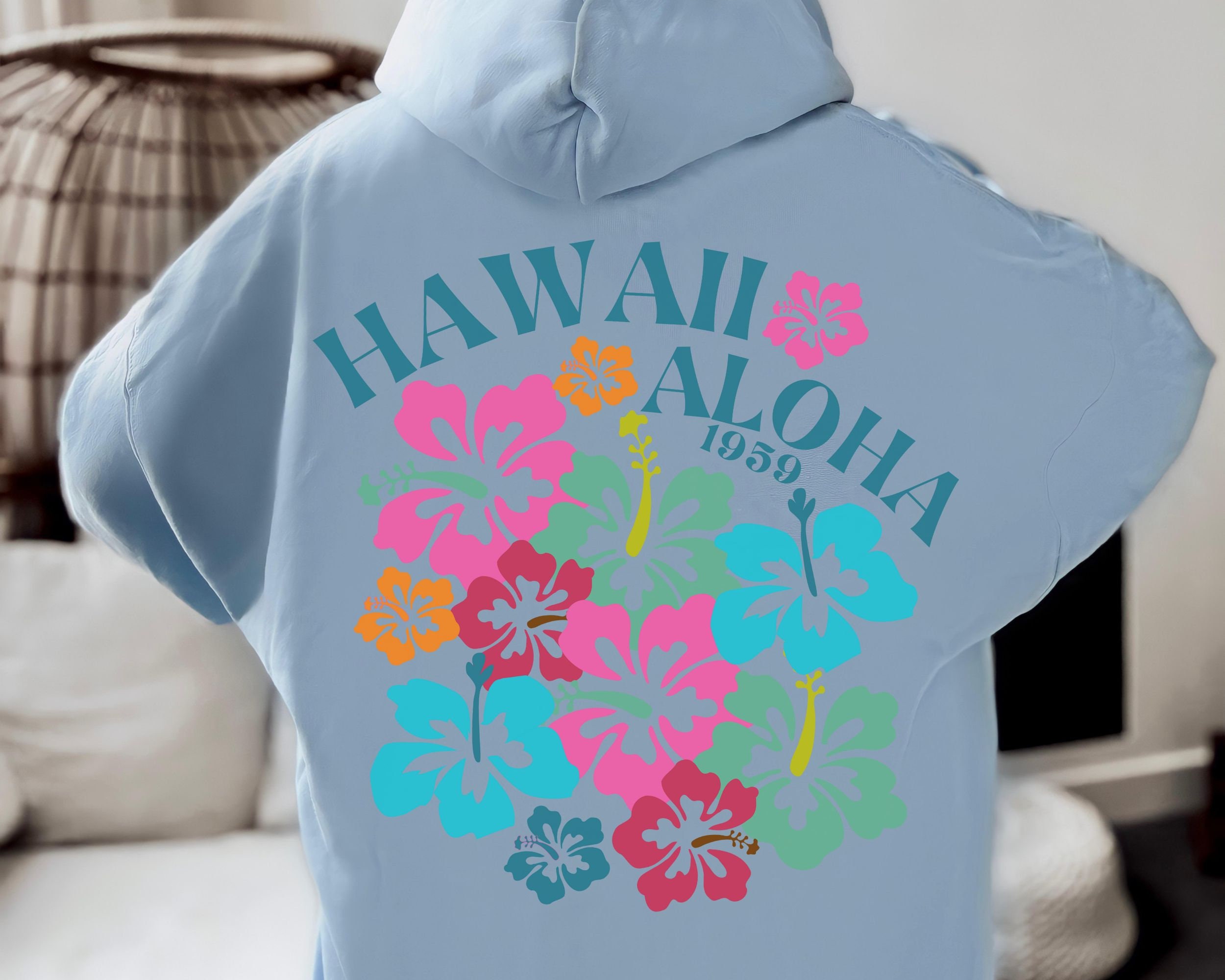Hawaii Hoodie Aesthetic, Hawaii Sweatshirt, Hibiscus Sweatshirt ...
