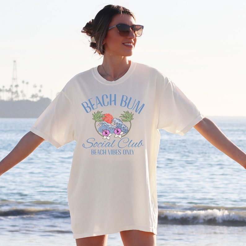 Preppy Beachy Surf Shirt Coconut Girt Tshirt Cute Social Club Summer ...