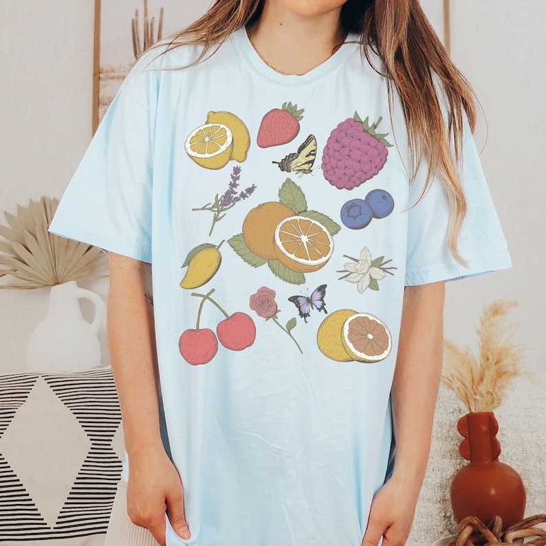 Cottagecore Clothes Fruity Shirt With Fruits Chefs Kiss Preppy Clothes ...