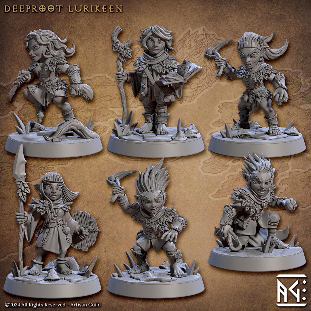 Gnome Druid Miniature | Halfling | Hobbit | Rogue | Ranger | TTRPG ...