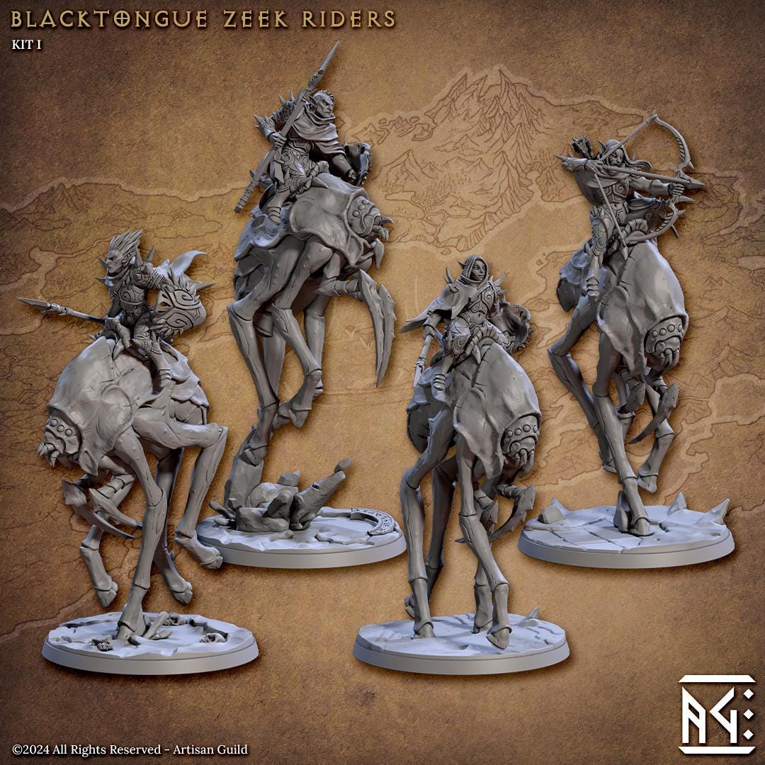 Giant Bug Rider Miniature | Drow | Scout | Rogue | Gloom Stalker ...
