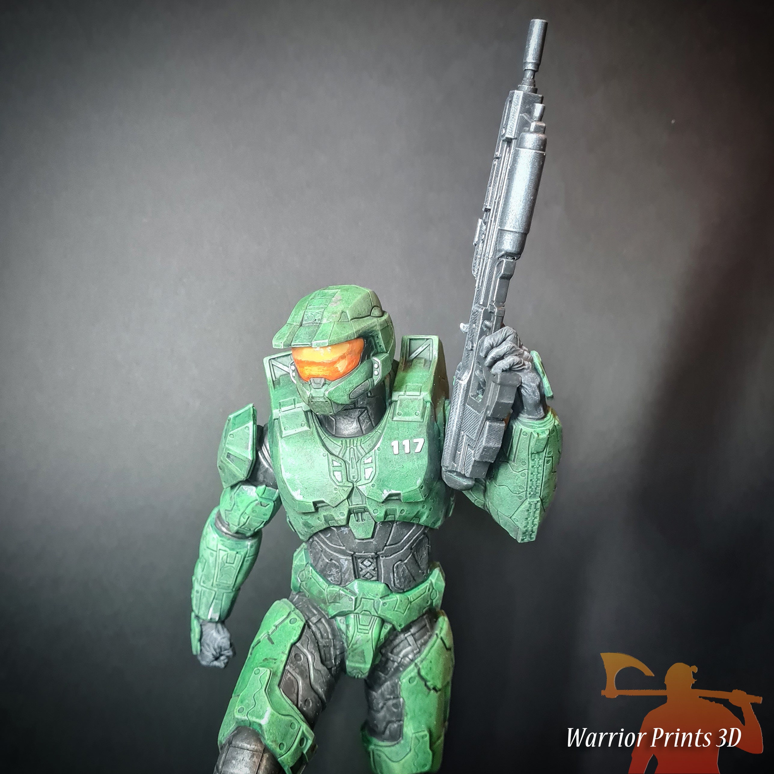 Hand Painted Master Chief 3D Printed Figure Sanix3d - Etsy