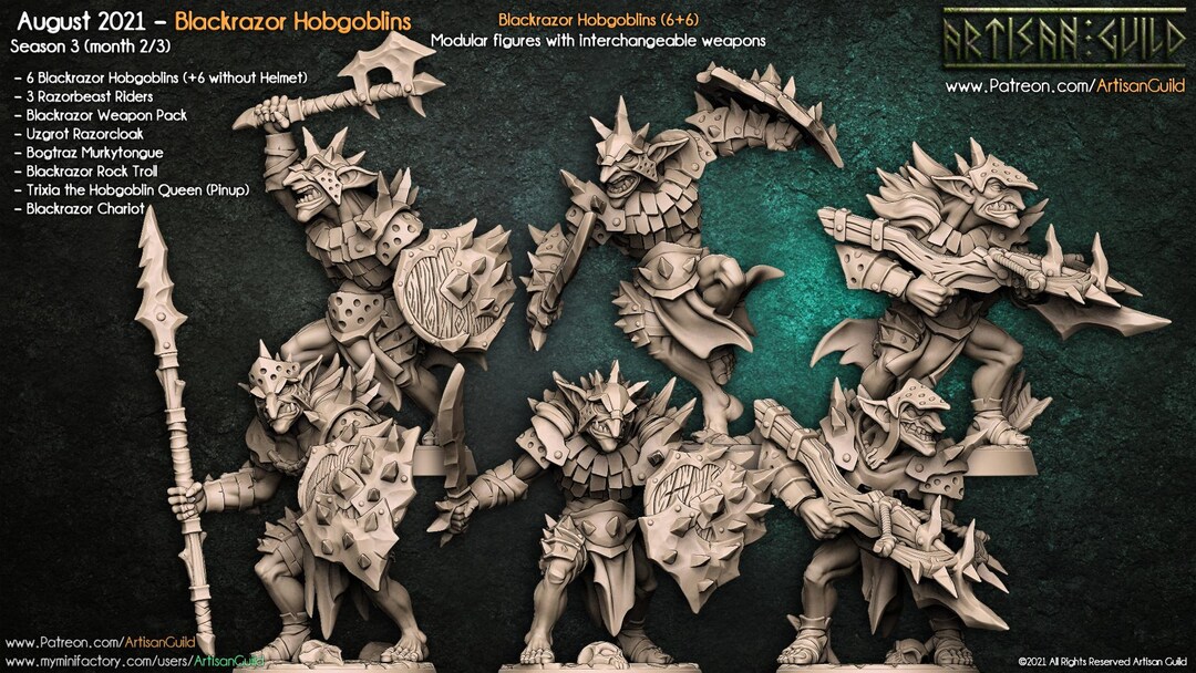 Hobgoblin Helmed Marauder | Bandit | Fighter | Ambusher | TTRPG ...