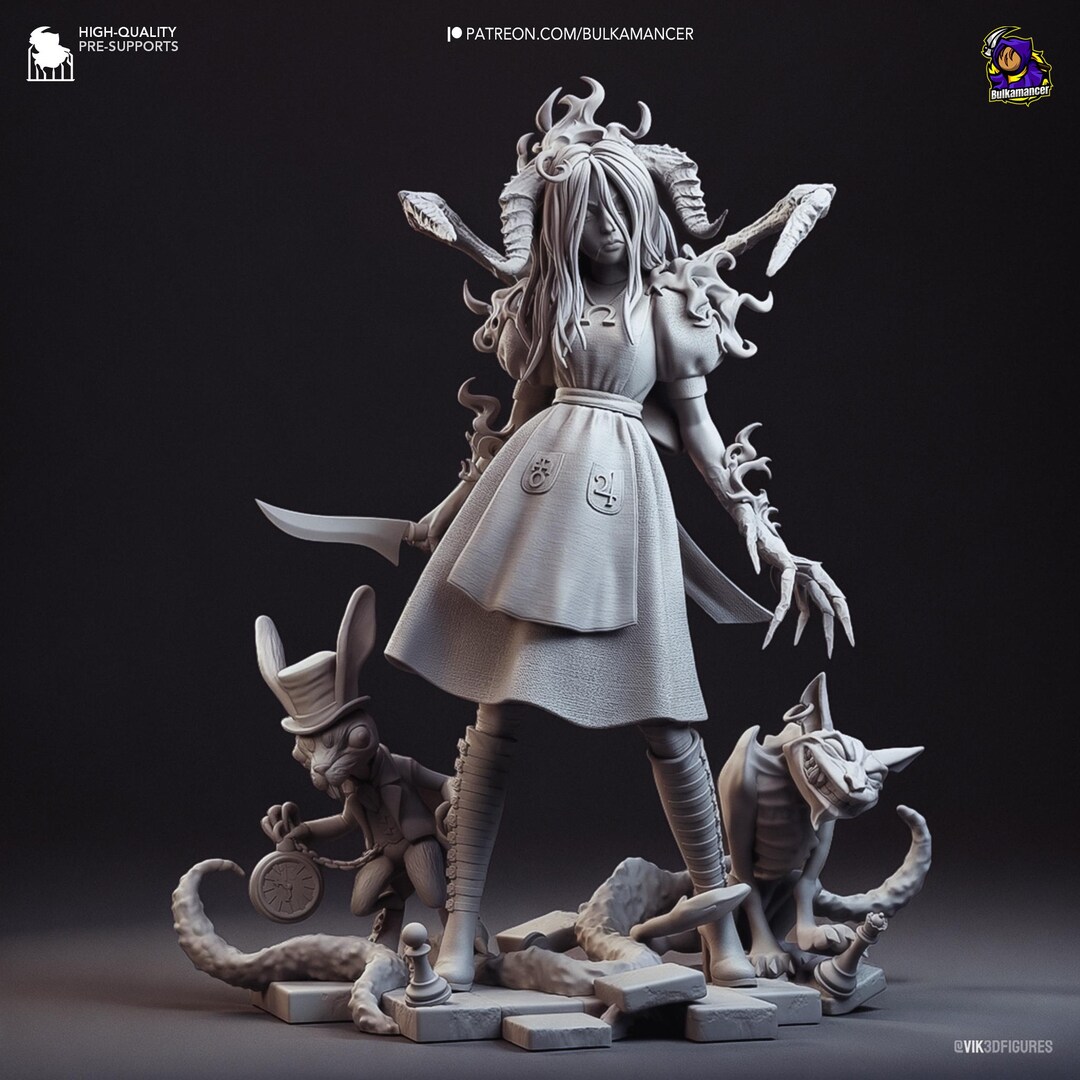 ALICE - Madness Returns 3D Printed Figure | American Mcgee | Gamer Gift ...
