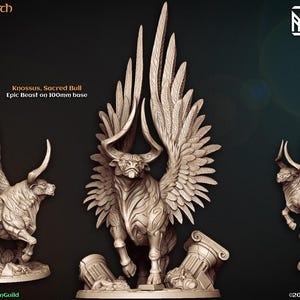 Giant Winged Bull | Flying Gorgon | Flying Bull | TTRPG | Dungeons and ...