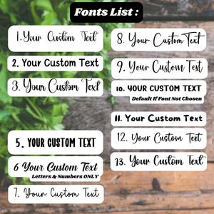 Custom Name Decal, Custom Personalized Name Decals, Custom Text Decals ...