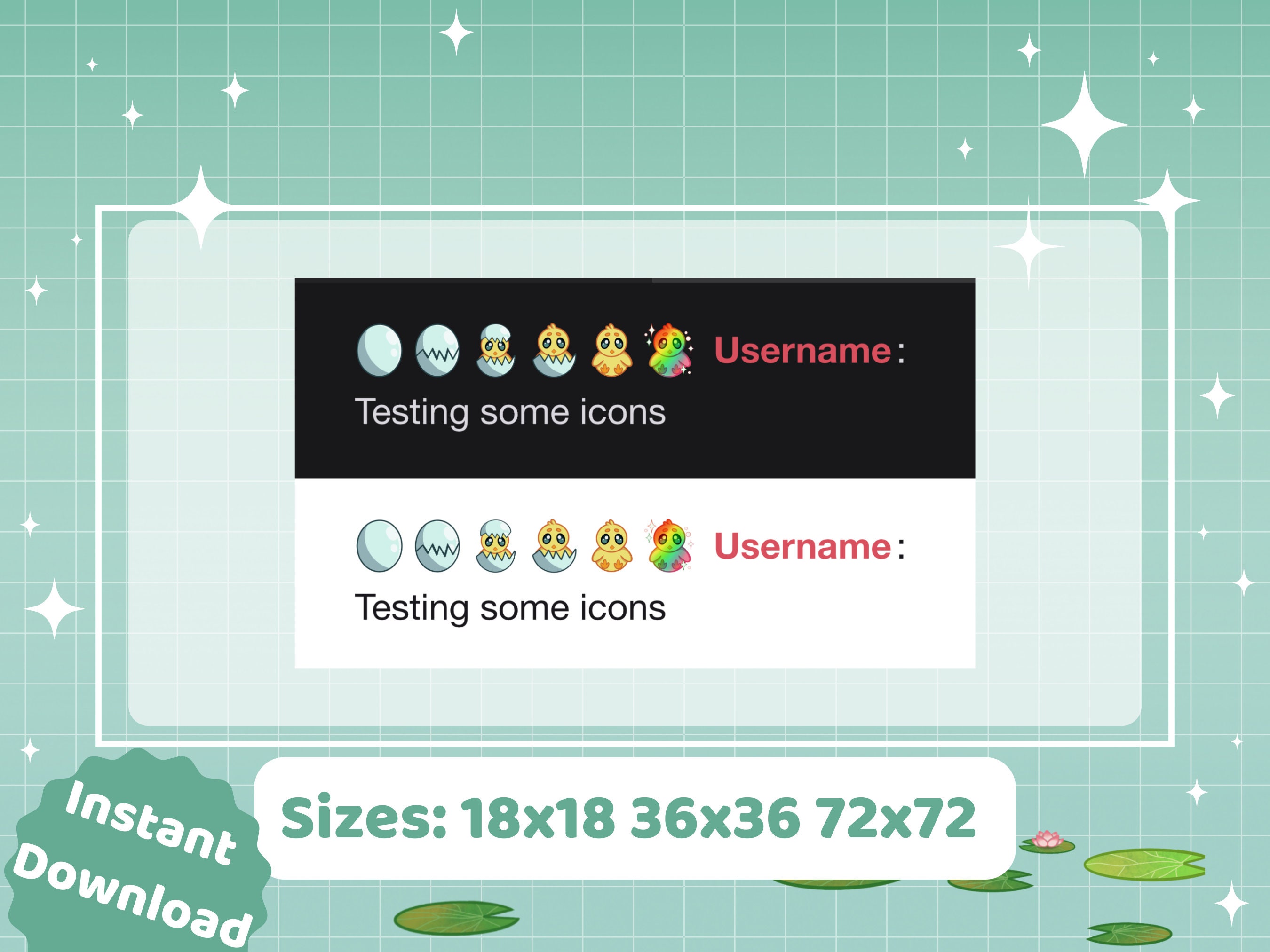 Duck Twitch Sub Badges Kawaii Sub Badges Cute Twitch Emotes Duck ...