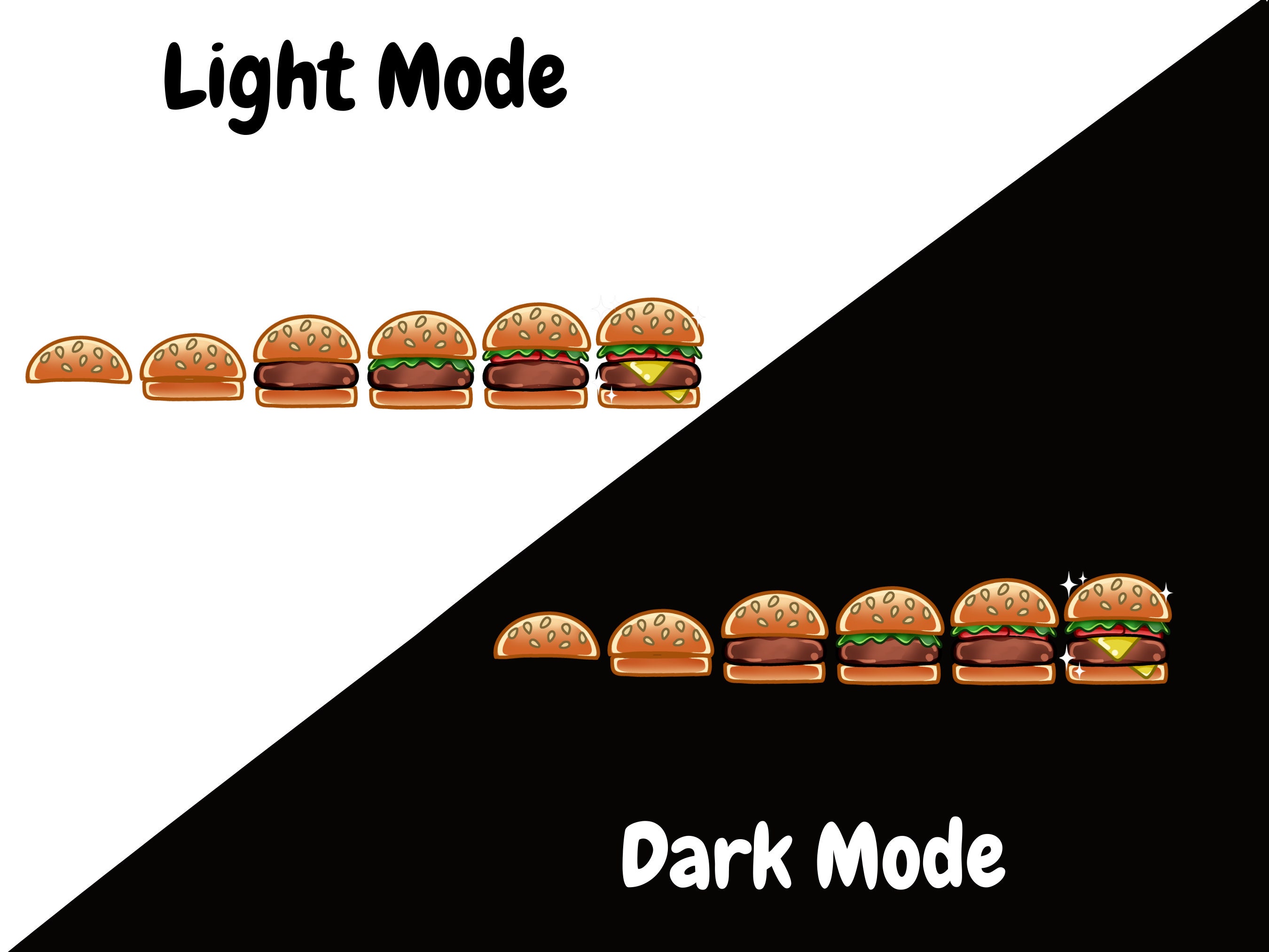Twitch Food Badges Hamburger Sub Badges - Etsy