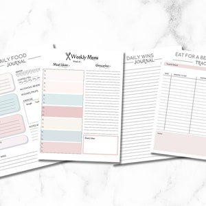 Healthy Habits Journal, Healthy Habit Tracker, Fitness Planner ...