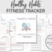 Healthy Habits Journal, Healthy Habit Tracker, Fitness Planner ...