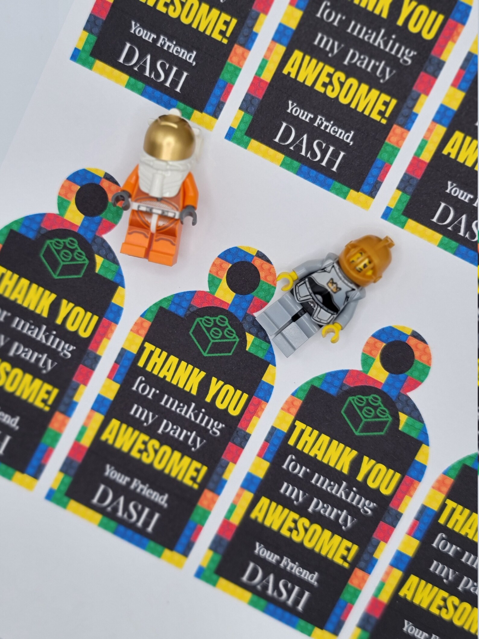 Building Blocks Party Favors, Printable Favor Tags, Building Block ...