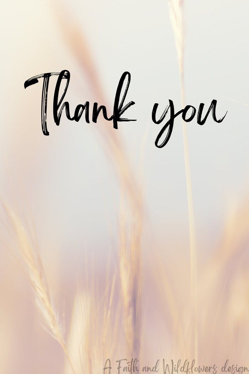 Simple Thank You Card - Etsy