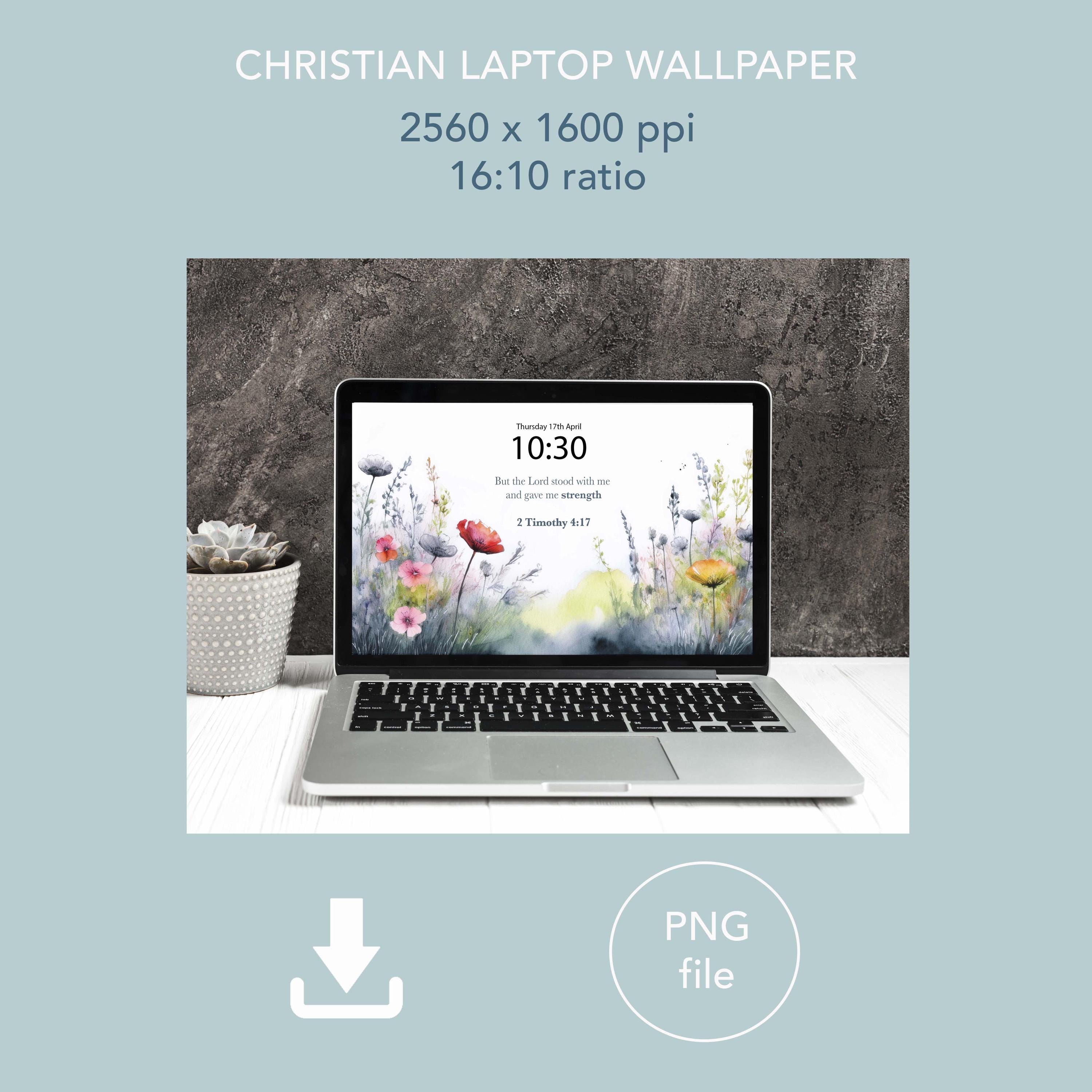 Bible Verse Laptop Wallpaper - 2 Timothy 4:17 - High Resolution - but ...