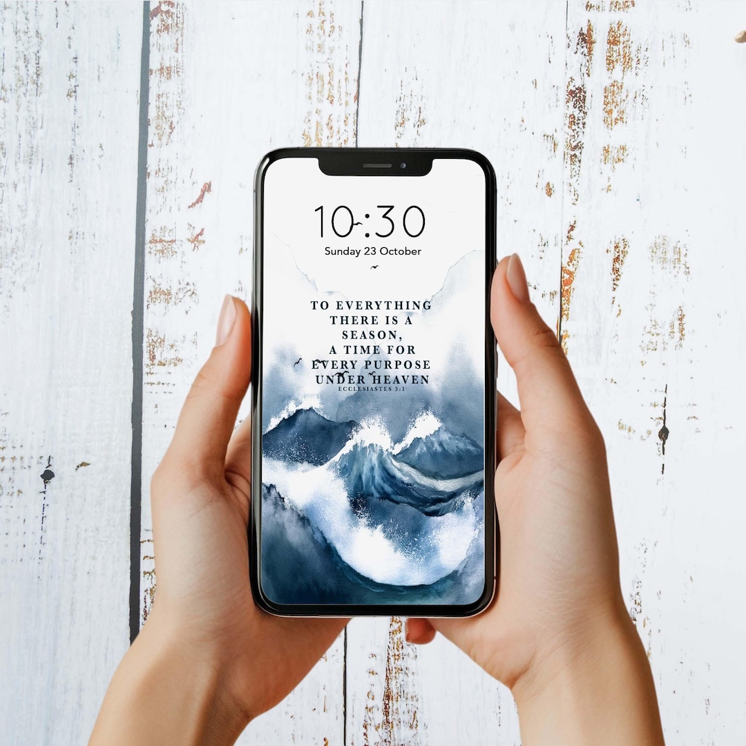 Bible Verse Phone Wallpaper - Ecclesiastes 3:1 - High Resolution - to ...