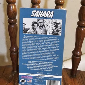 Vintage SAHARA Humphrey Bogart VHS Video Tape - Rare - Etsy