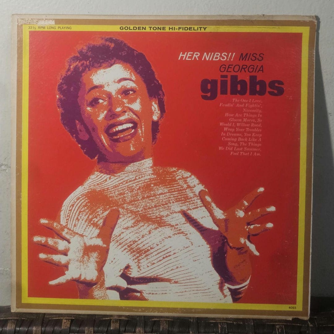 Georgia Gibbs -her Nibs!! Miss Georgia Gibbs Vinyl Record Album LP - Etsy