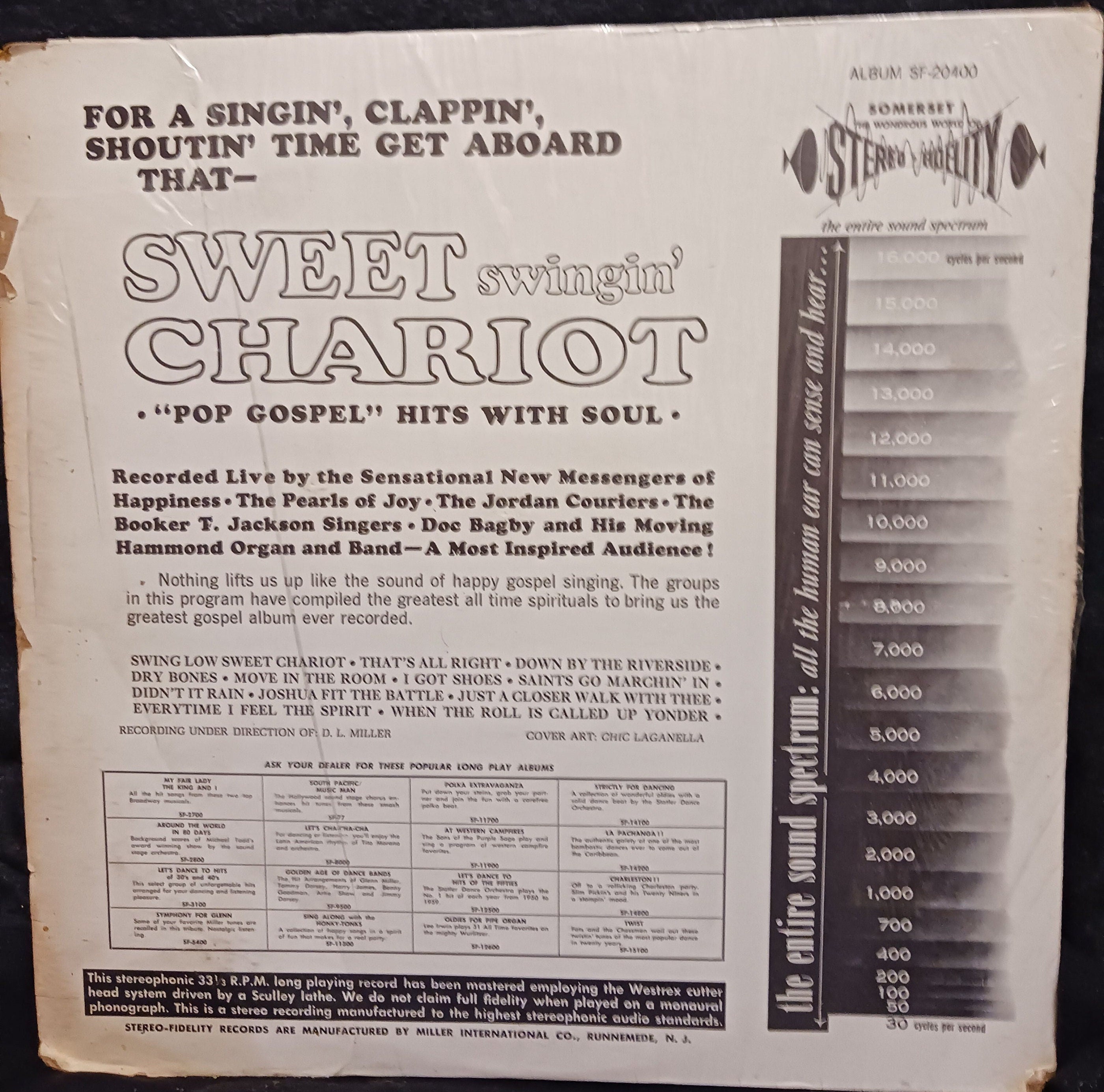 Vintage SWEET Swingin' CHARIOT "pop Gospel" Hits With Soul Live Album ...