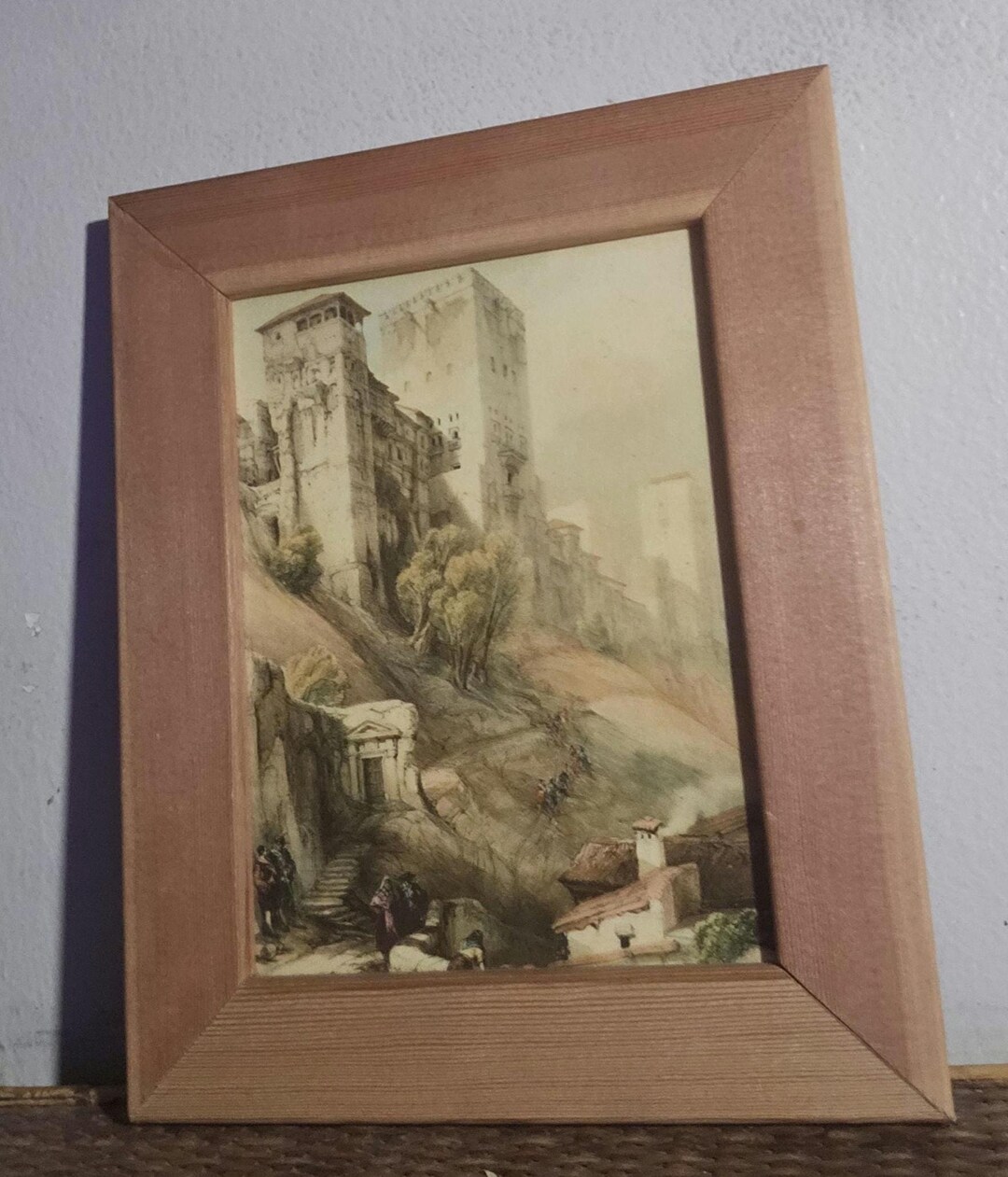Vintage David Roberts Tower of Alhambra - Torre De Camares Granada ...