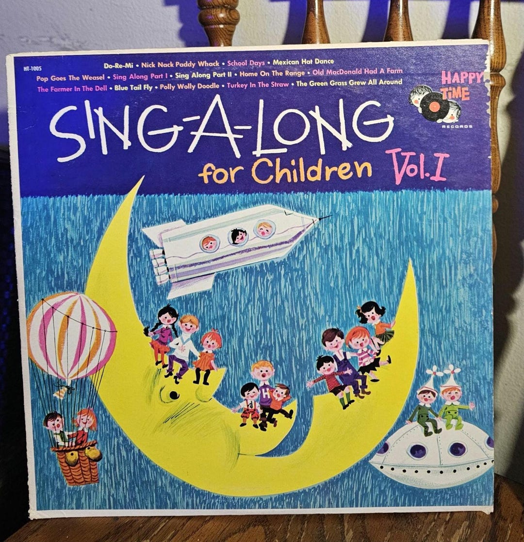Vintage Sing-a-long for Children Vol. 1 Happy Time Records Vinyl Record ...