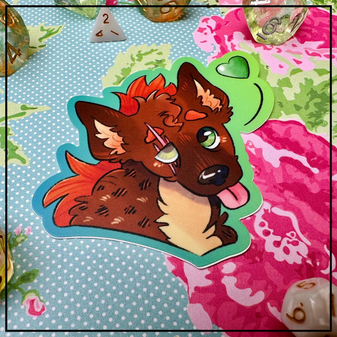 Pasha Puppy Sticker Strahdcast Doodles DND - Etsy