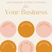 Small Business Instagram Highlight Covers, Boho Instagram Highlight ...