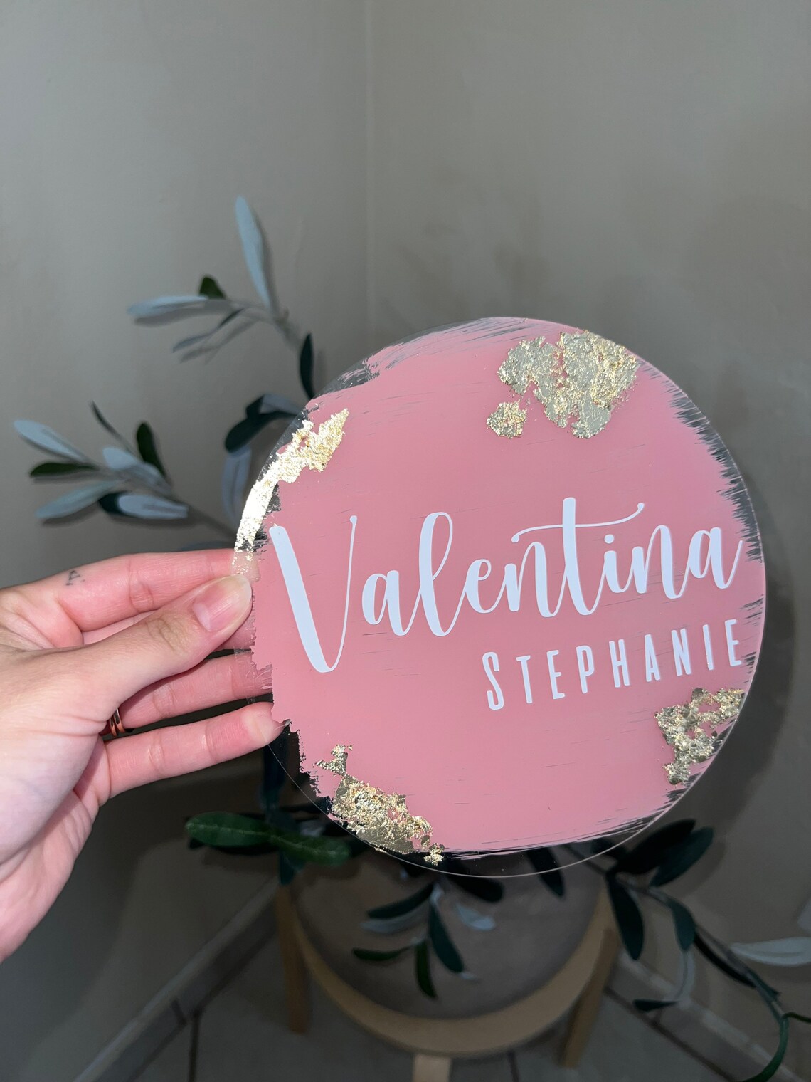 Acrylic Birth Announcement Sign Babys Name Plexiglass | Etsy