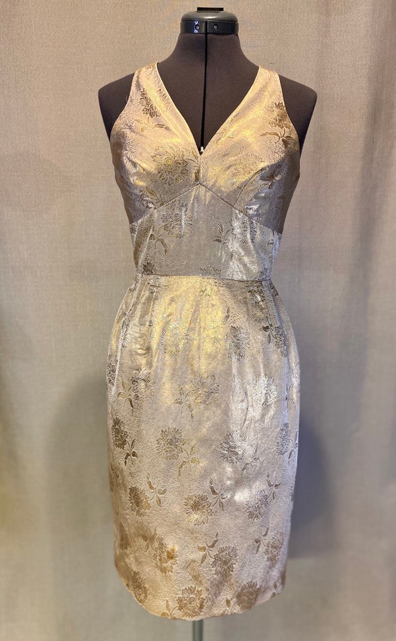 vintage brocade 1950s 60s - Gem