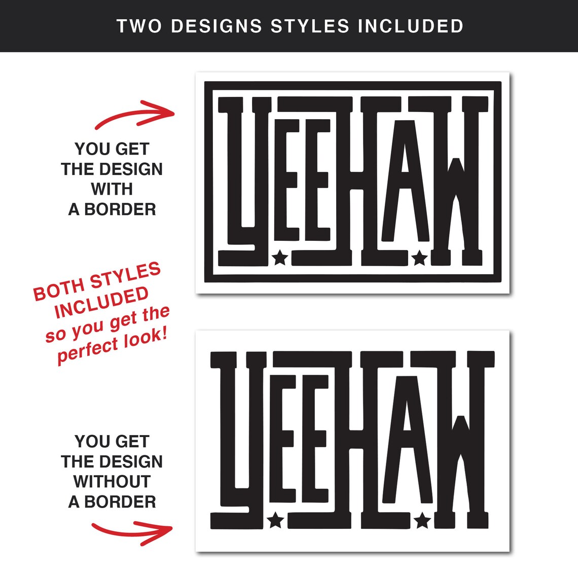 Digital Yeehaw Star Typography Wall Art, Western Decor Rodeo Poster ...