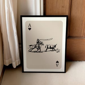 Cowboy Ace Playing Card Print, Western Rodeo Art (digital Download) - Etsy