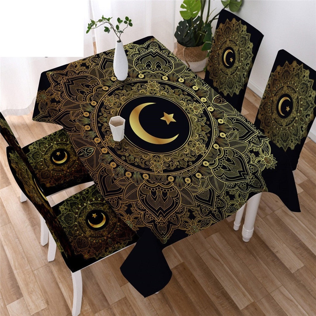 Moon Table Cloth Table Chair Cover New Creative Gift Table Chair ...