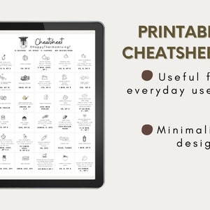 Printable Thermomix Cheat Sheet for Daily Uses Kitchen Cheatsheet - Etsy