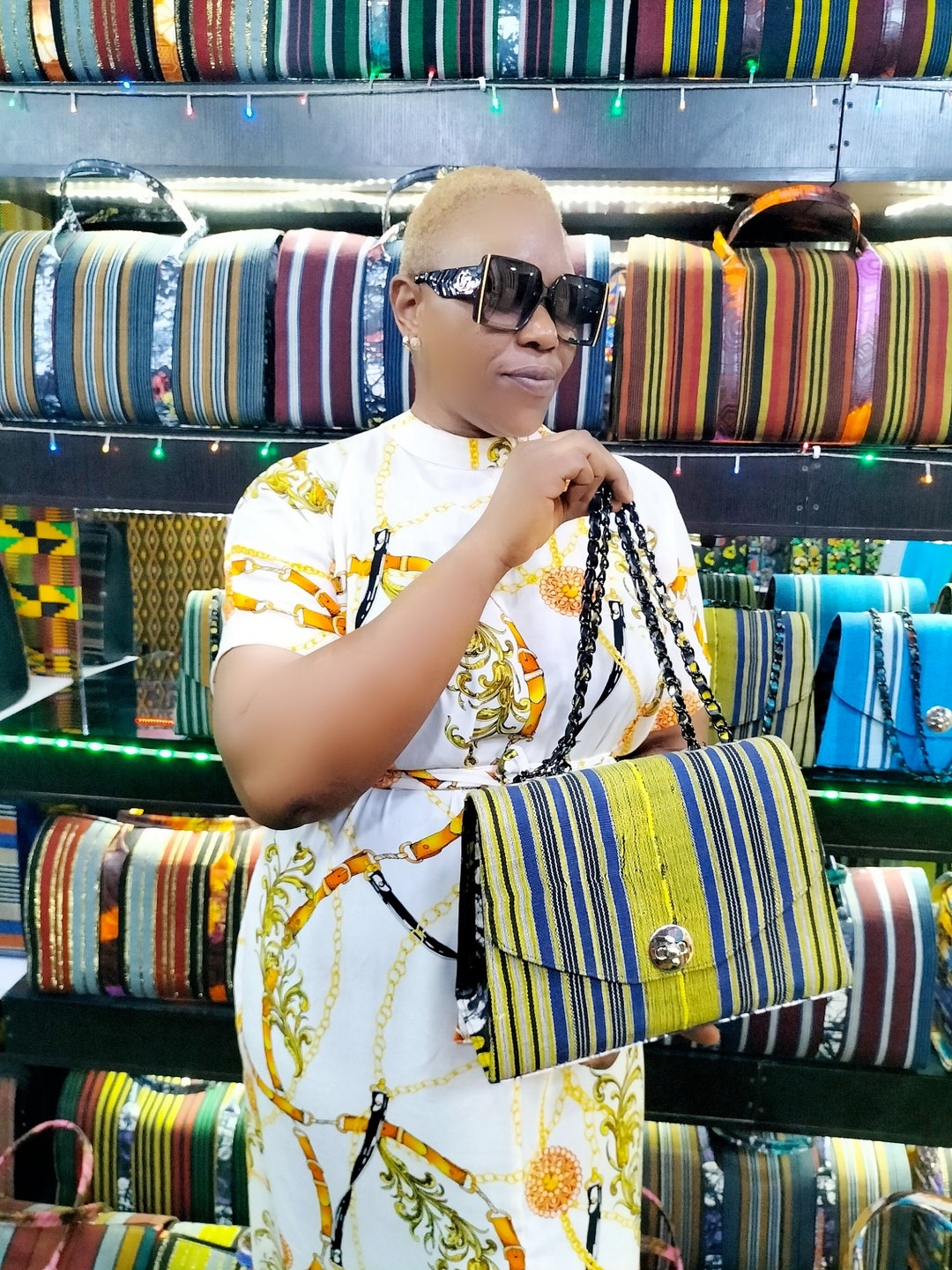 Handcrafted Aso Oke Colourful Hand Bags Nigeria Bags Party - Etsy
