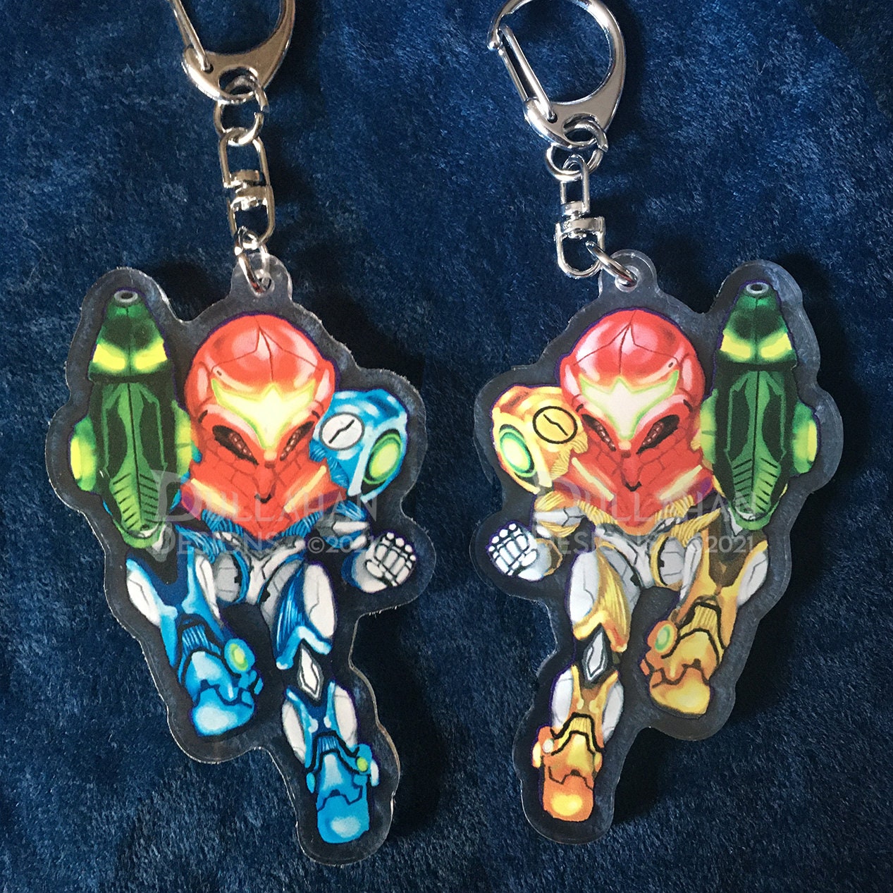 Metroid Dread Samus and Raven Beak Charms Double Sided - Etsy