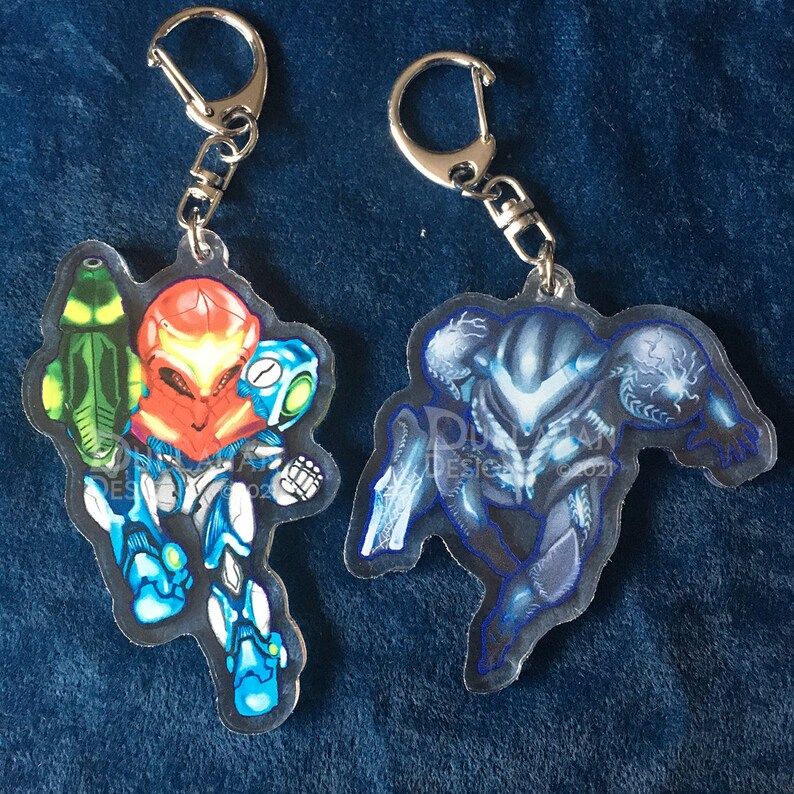 Metroid Dread Samus and Raven Beak Charms Double Sided - Etsy