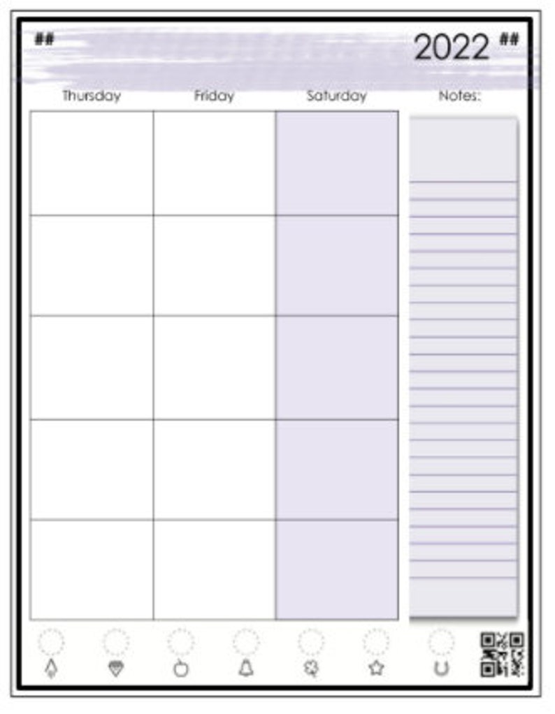 Undated Big Rocketbook Dashboard Layout- Editable - Etsy