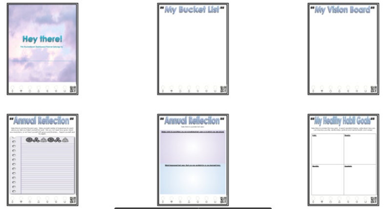 Undated Big Rocketbook Dashboard Layout- Editable - Etsy