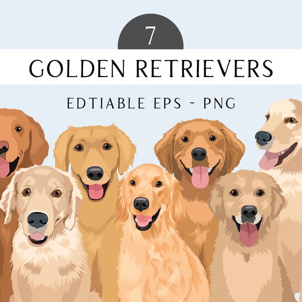 Golden Retrievers - Etsy