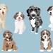 Aussie Doodle Clip Art - Dog Breed Editable Vector Pack - Aussiedoodle ...