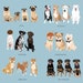 Dog Clipart Bundle With 140 Dogs - VOLUME 2 - Dog Breed Illustrations ...