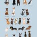 Dog Clipart Bundle With 140 Dogs - Dog Breed Illustrations - Over 60 ...