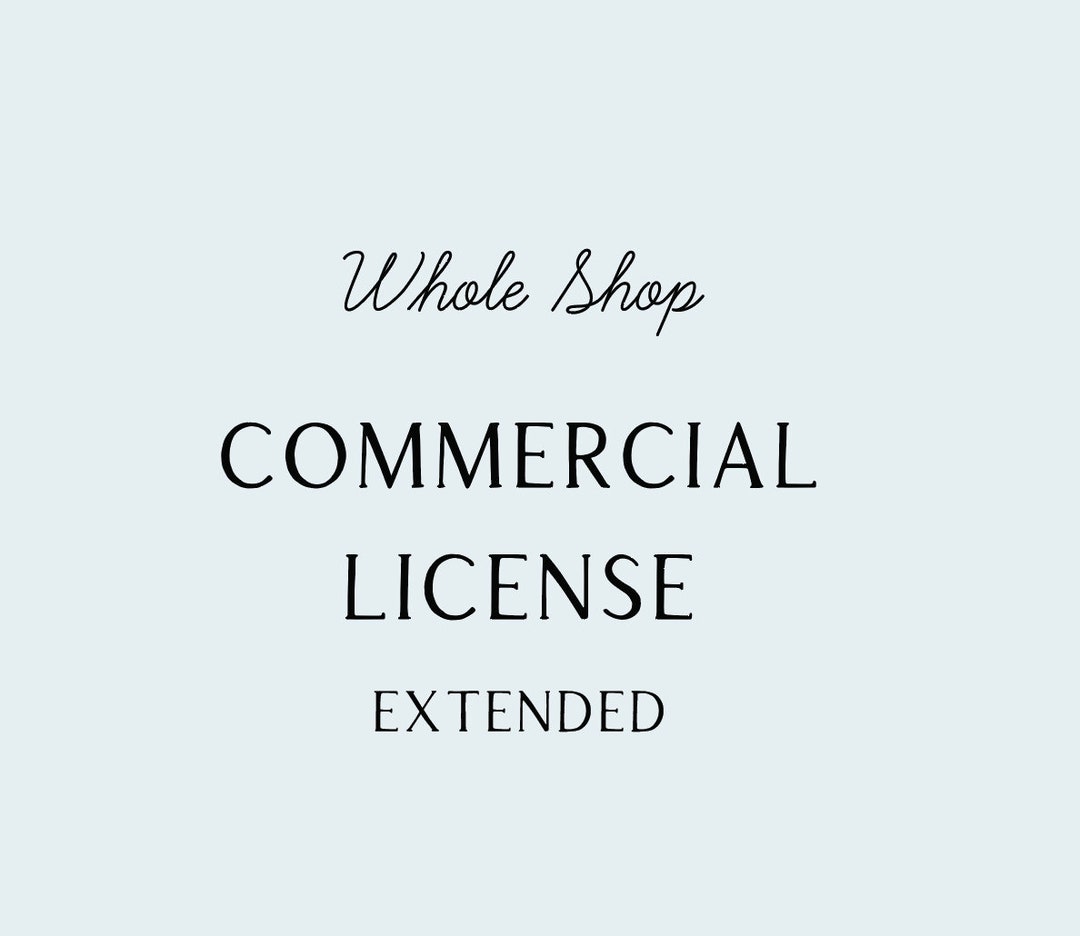 Extended Commercial License for Whole Shop Clip Art Bundle - Etsy