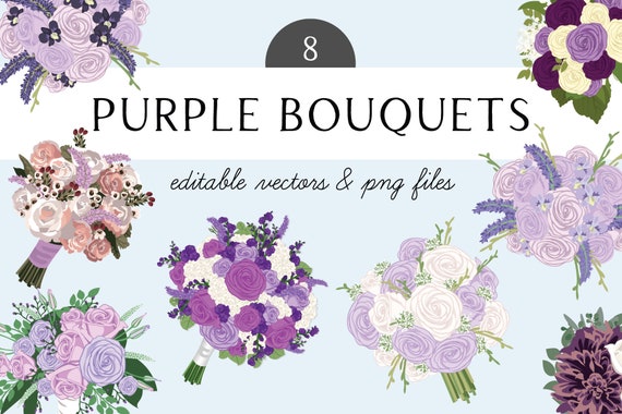 Purple Bridal Clip Art