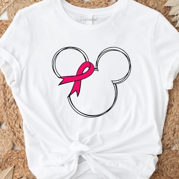 Mickey Mouse Breast Cancer Awareness Svg - Etsy