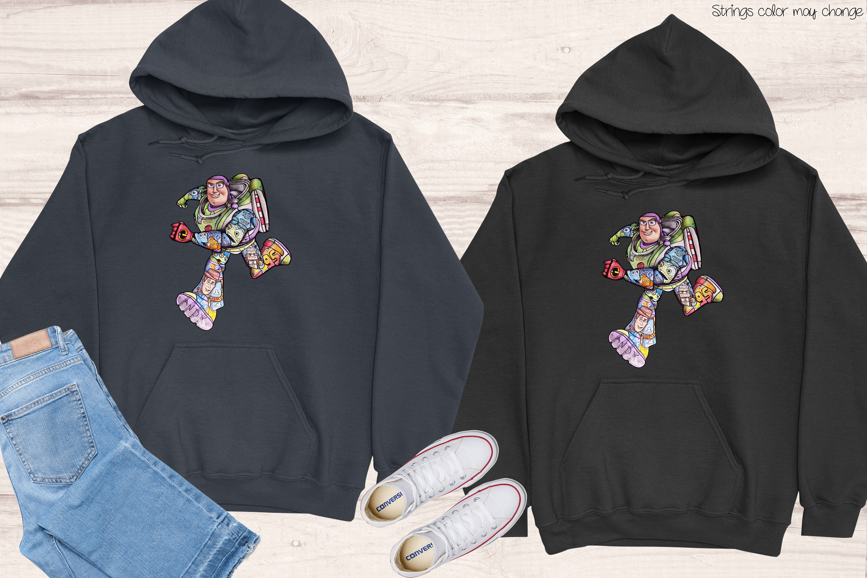 Buzz Lightyear Hoodie Vintage Toy Story Sweatshirt Andy Buzz - Etsy
