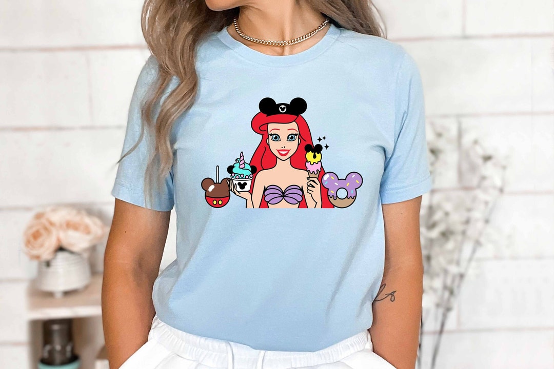 Disney Princess Shirt, Ariel Disney Snacks Shirts, Disney Ariel Shirt ...