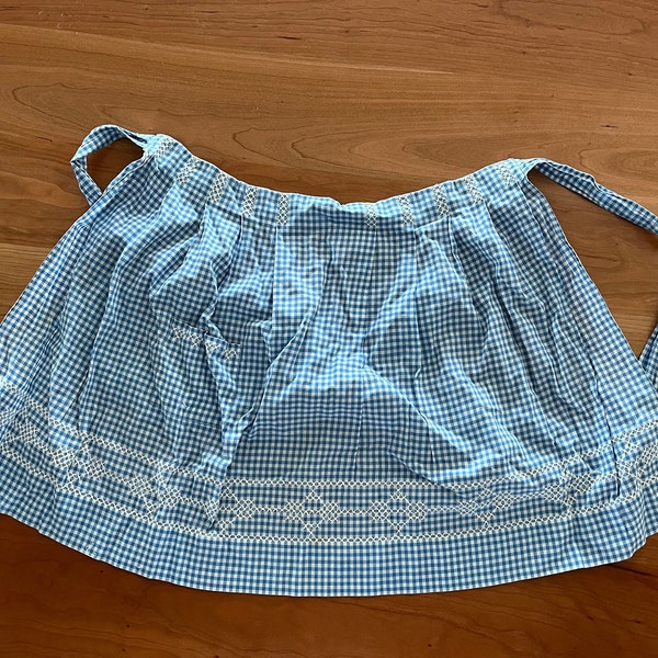 Blue Gingham Apron - Etsy
