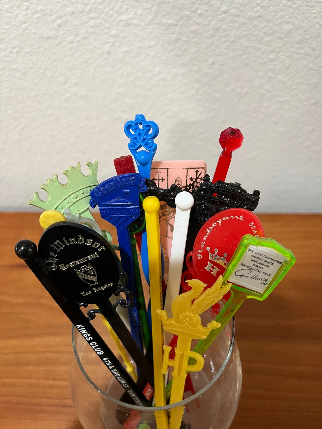 Vintage London and Royal Theme Lot of 17 Royal Crown London Swizzle ...